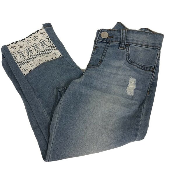Justice | Bottoms | Justice Girls Size 8 Skinny Jeans Medium Wash White ...